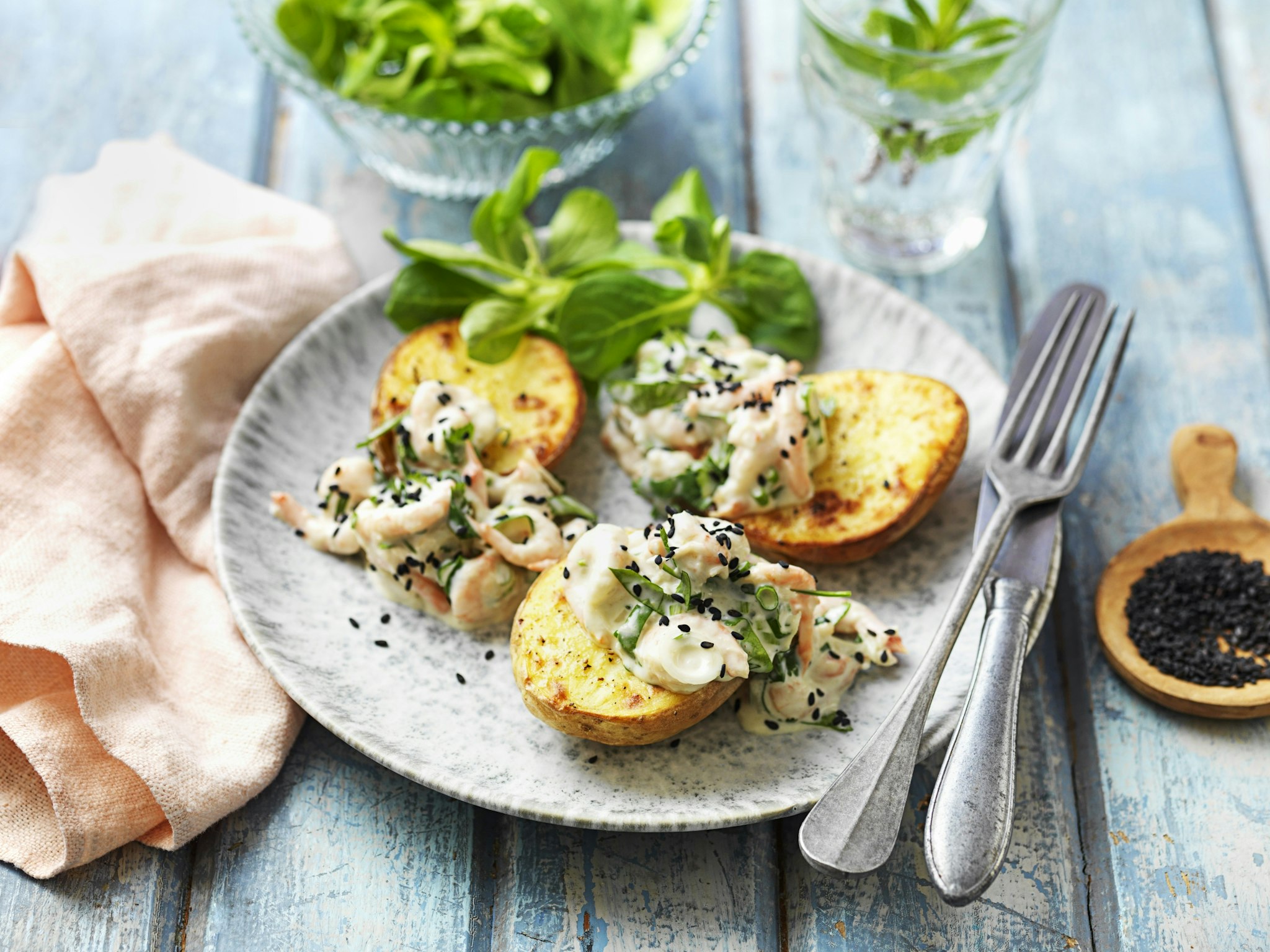 Fransk potatissallad med tonfiskröra