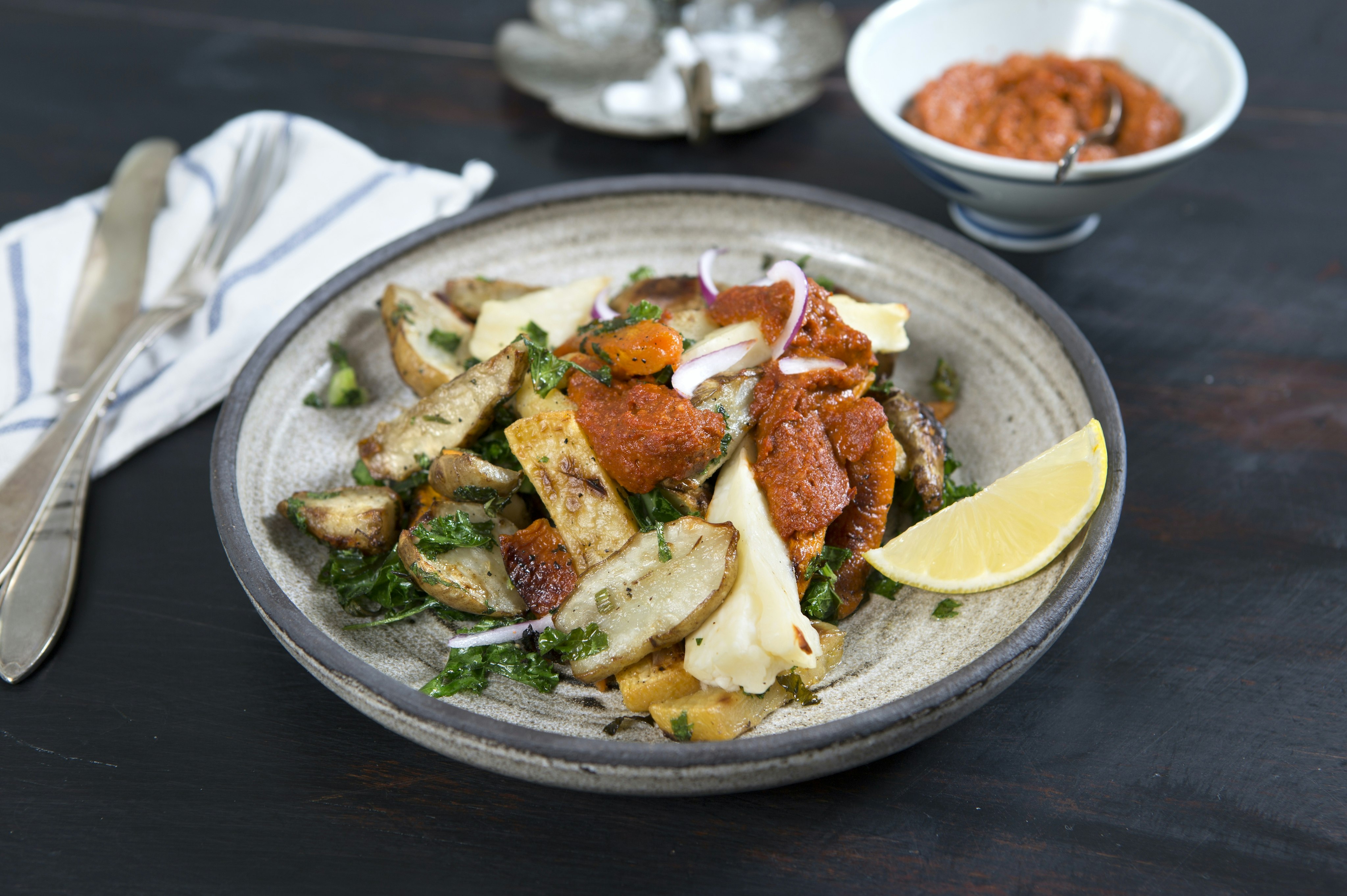 Rotfrukter i ugn – allt på en plåt