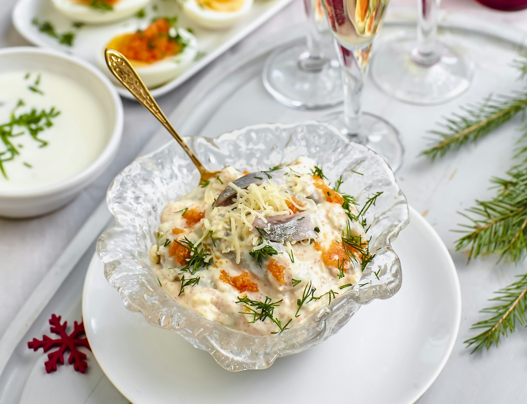 Sill med parmesanost och rom