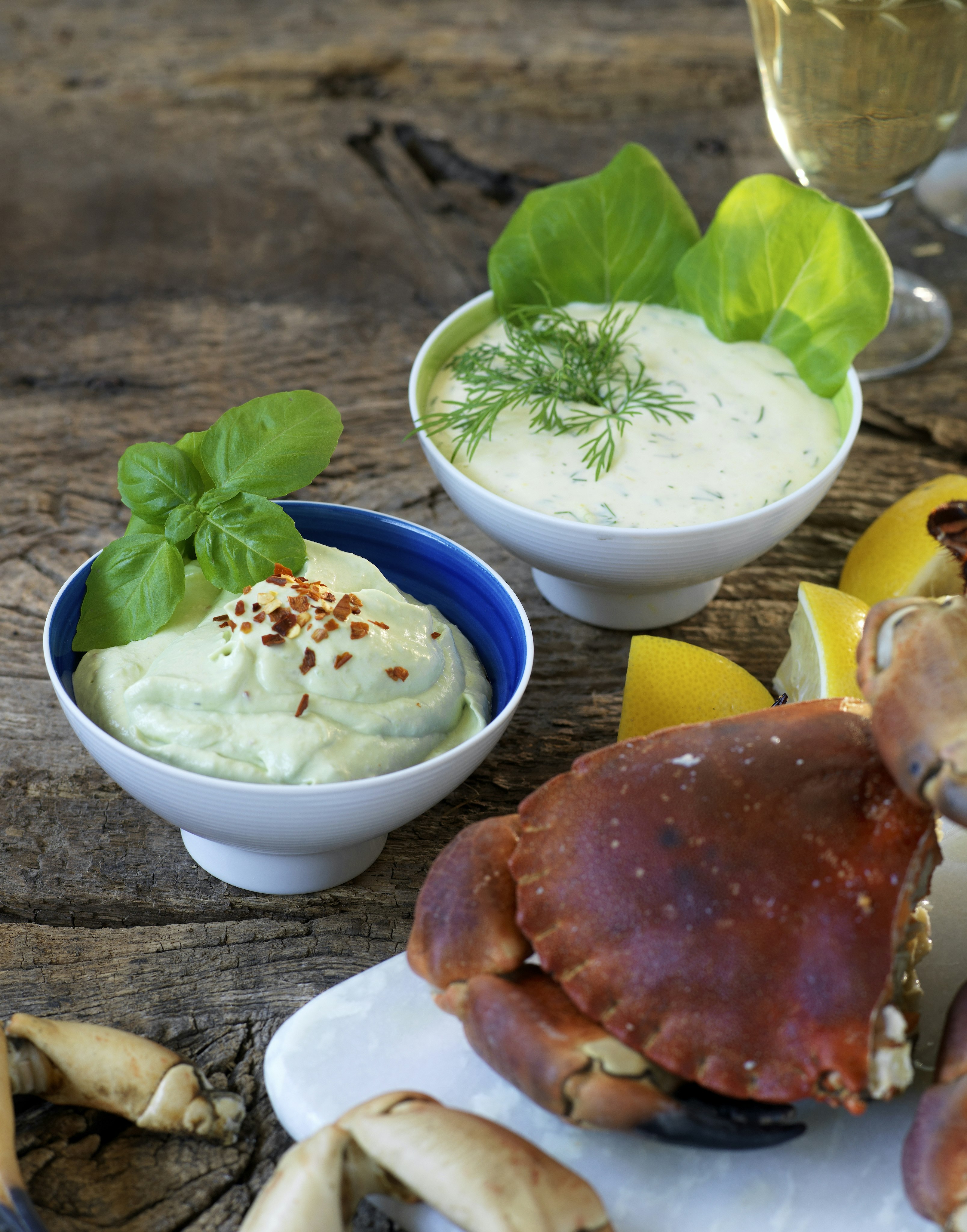 Skaldjursdipp med dill och citron