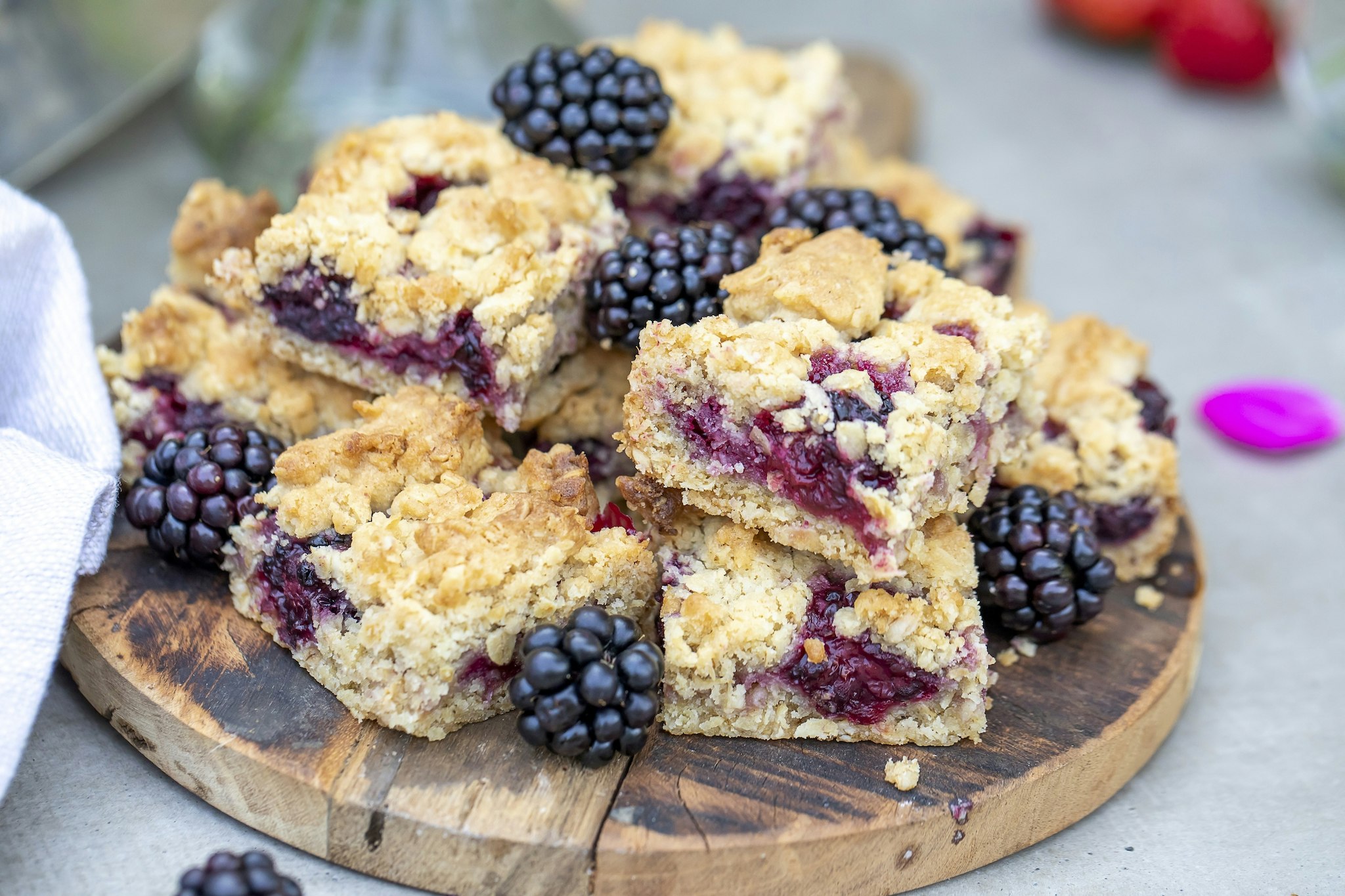 Smulig kaka med björnbär