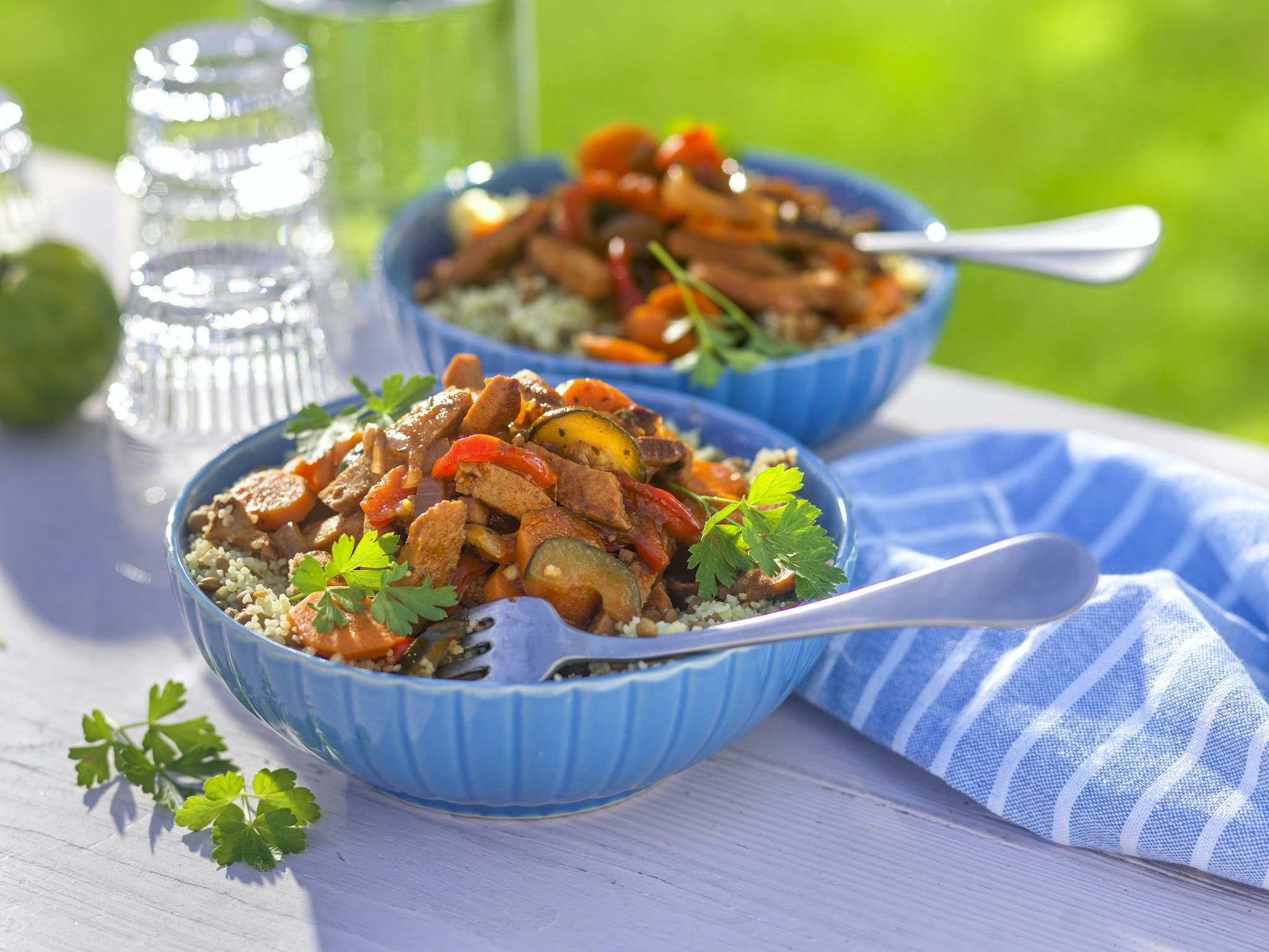 Snabb korv– och grönsaksgryta