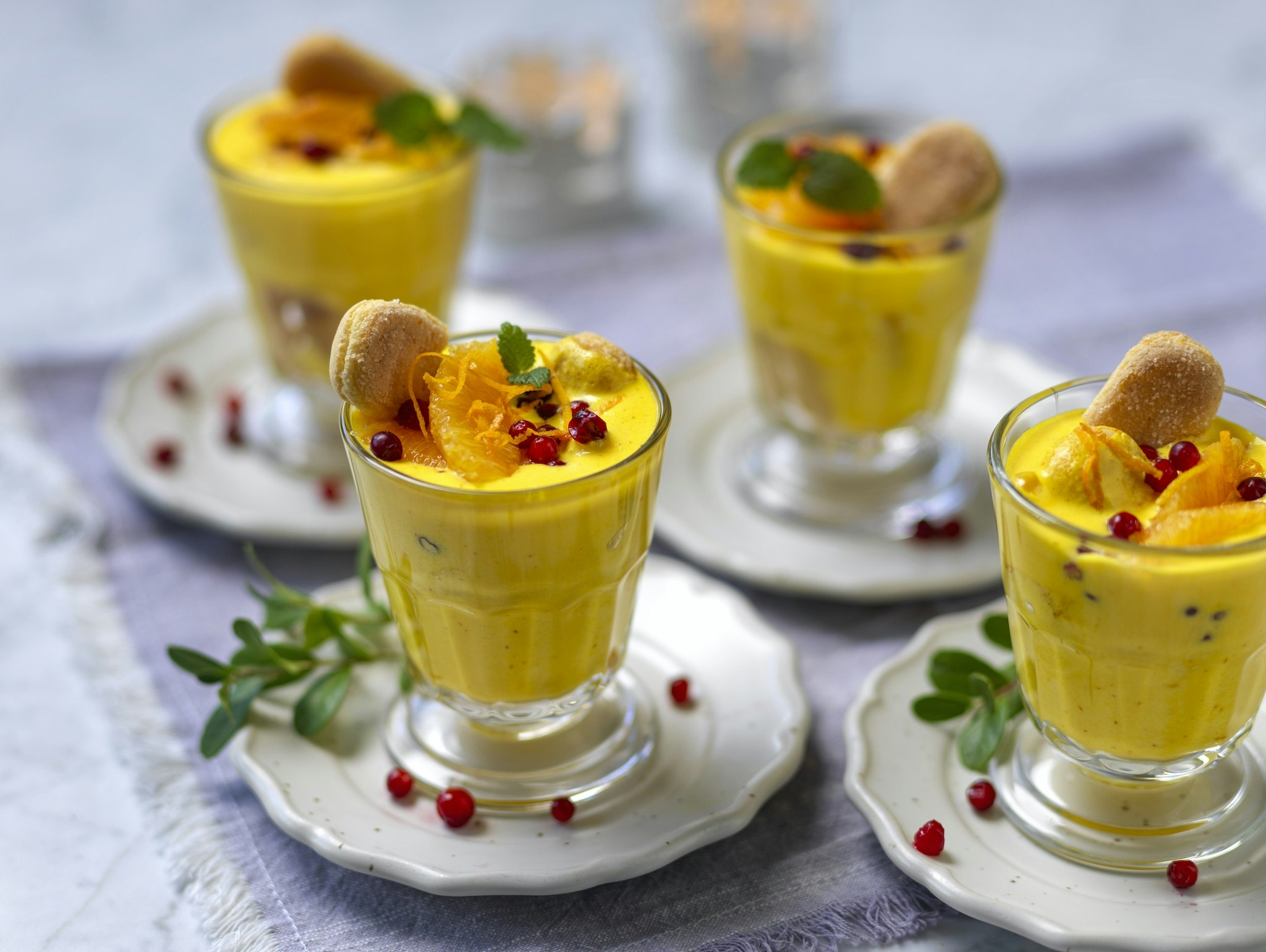 Tiramisu med saffran och apelsin