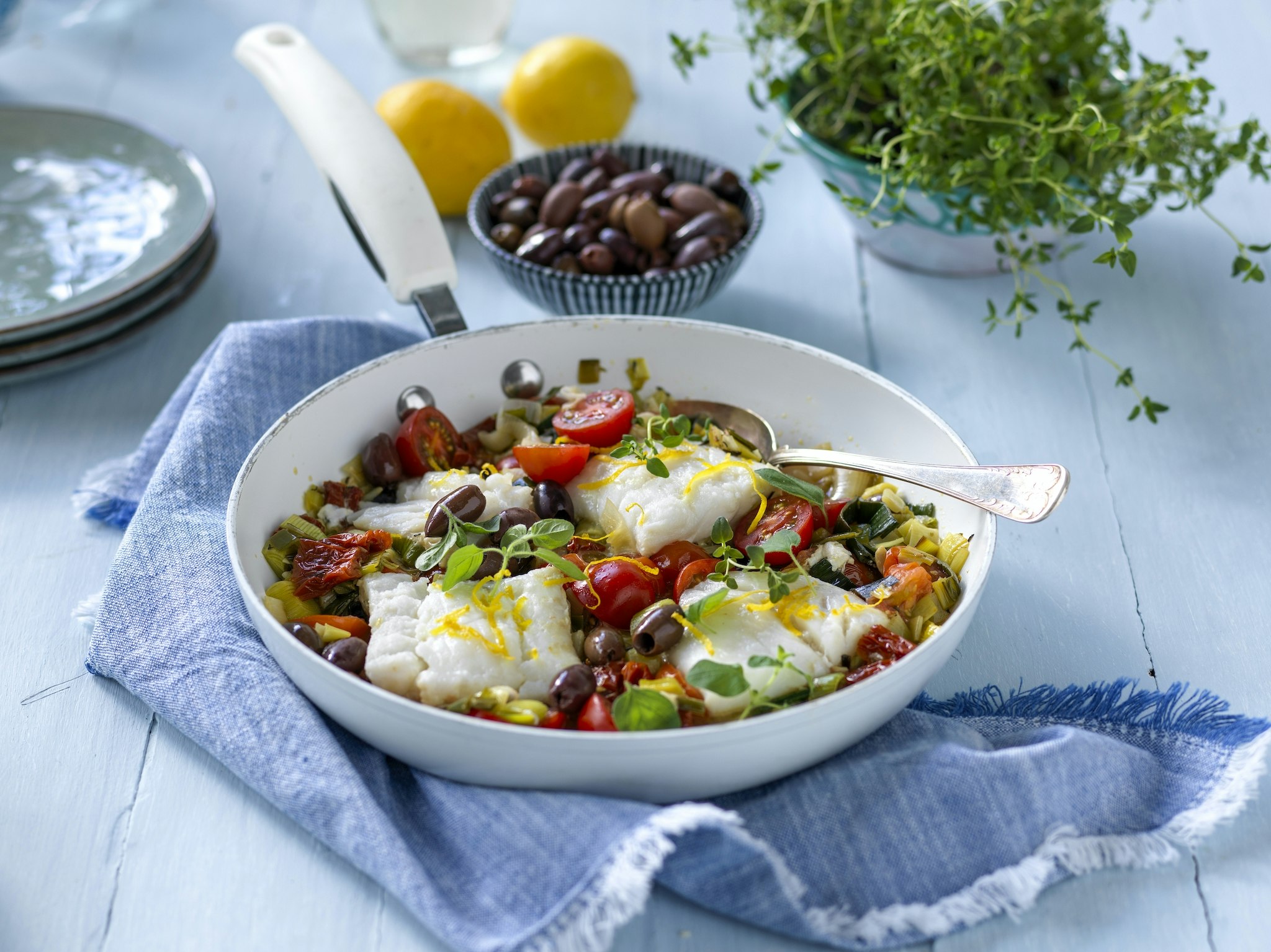 Torskfilé i mustig tomatsås