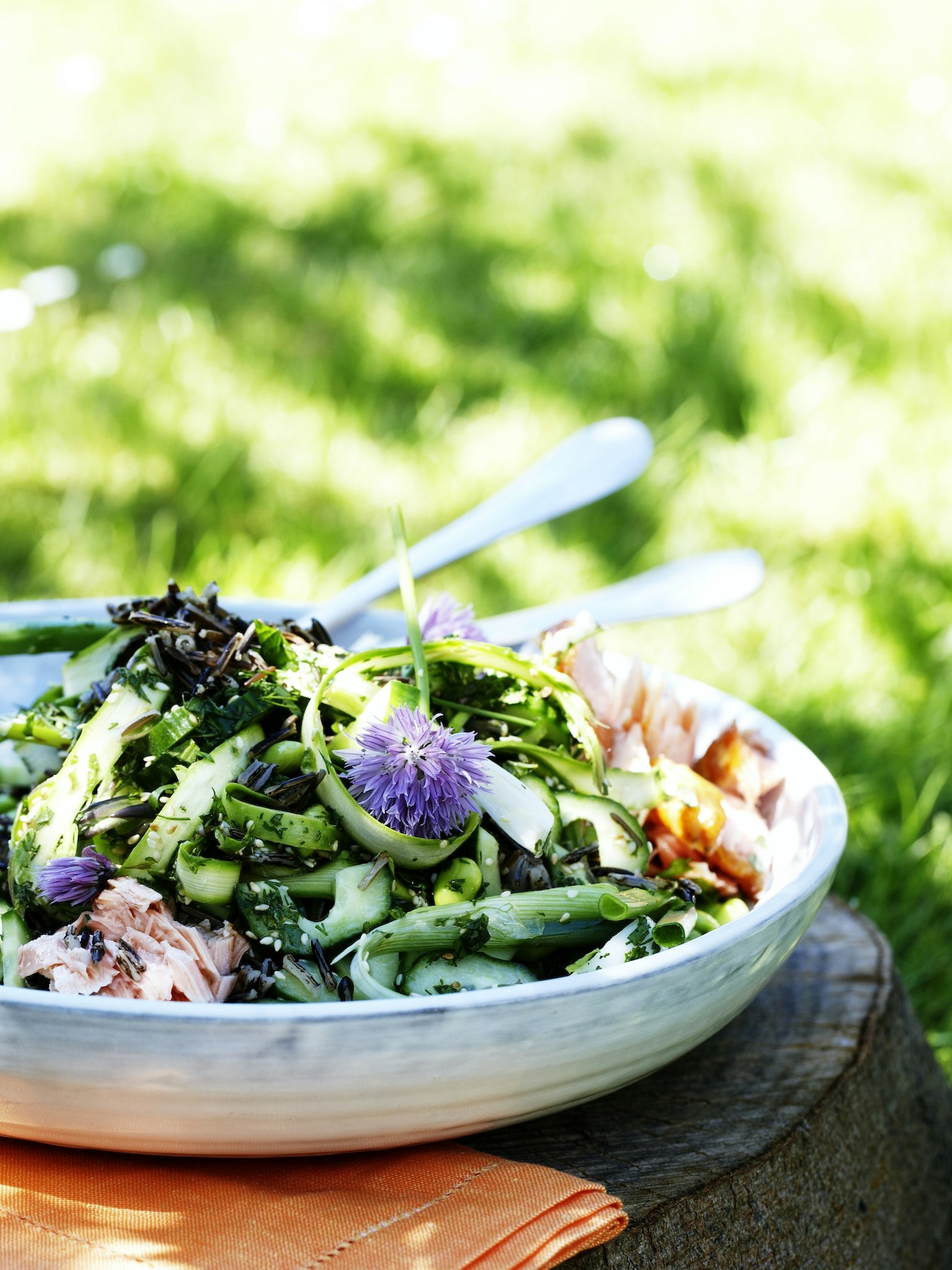 Röding med potatissallad och edamamebönor