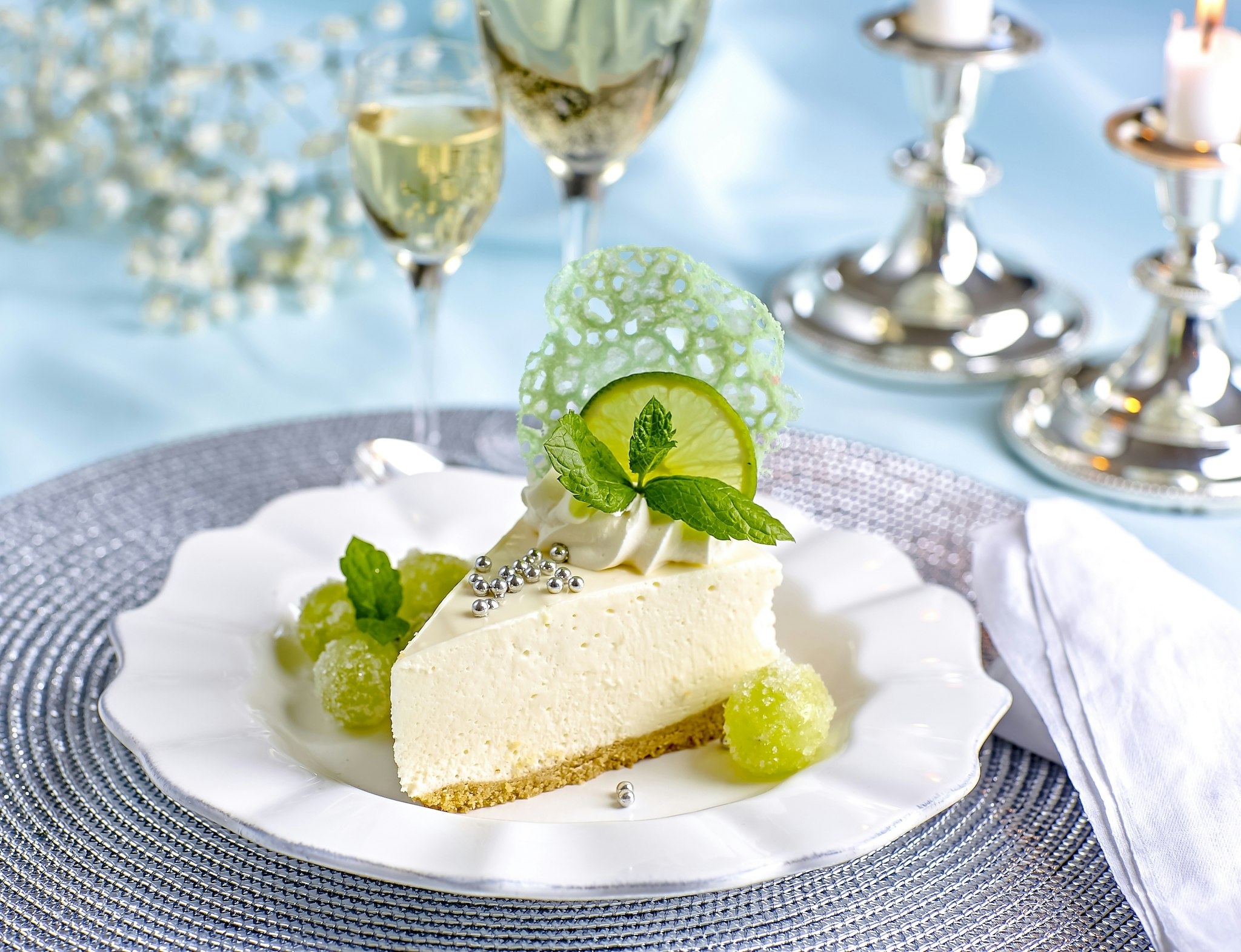 Key lime cheesecake med digestivebotten
