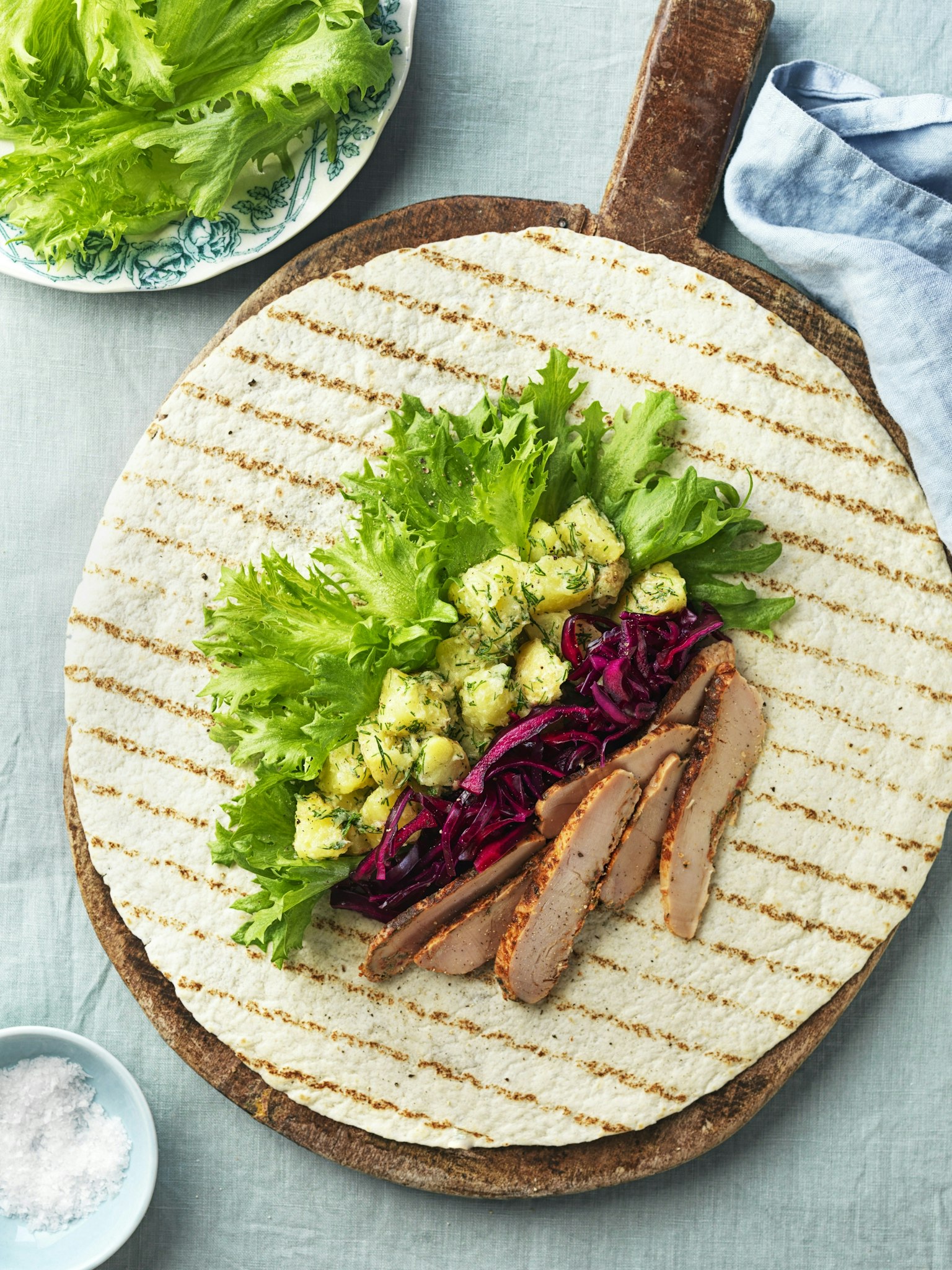 Wrap med kyckling till picknicken