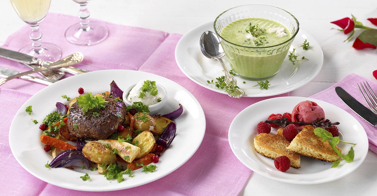 10 menyer till alla hjärtans dag